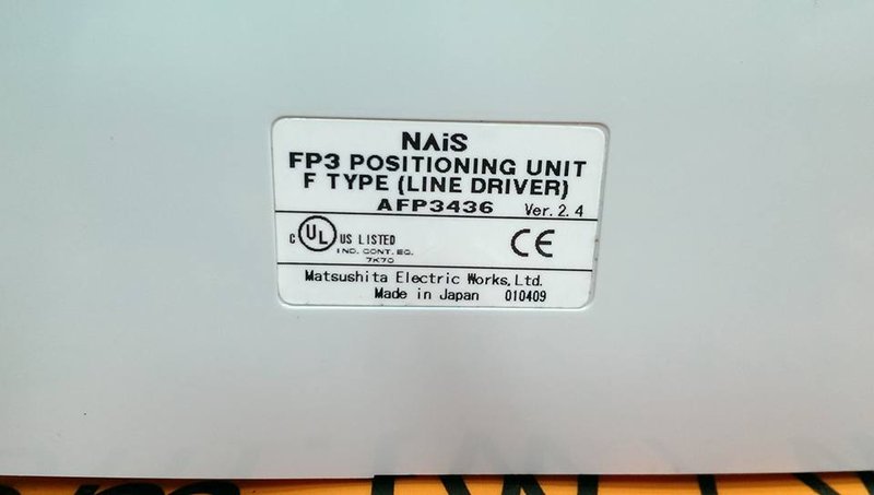 MATSUSHITA NAiS FP3 POSITIONING UNIT F TYPE AFP3436 - PLC DCS SERVO Control MOTOR POWER SUPPLY ...